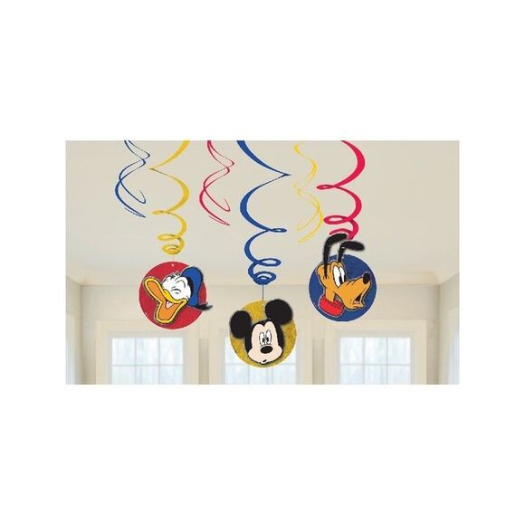 Disney | Party Supplies | Disney Swirl Mickey Mouse Hanging Decoration ...